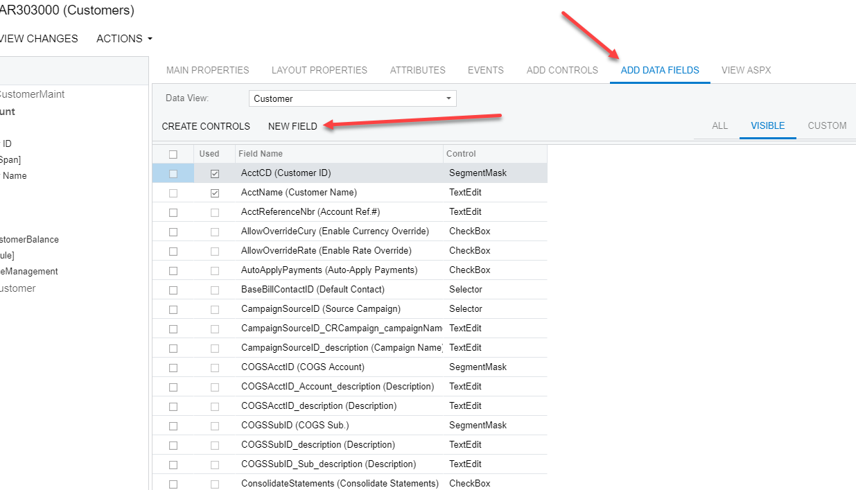 Customizing Acumatica Erp Adding A New Field To An Existing Screen Acu Connect