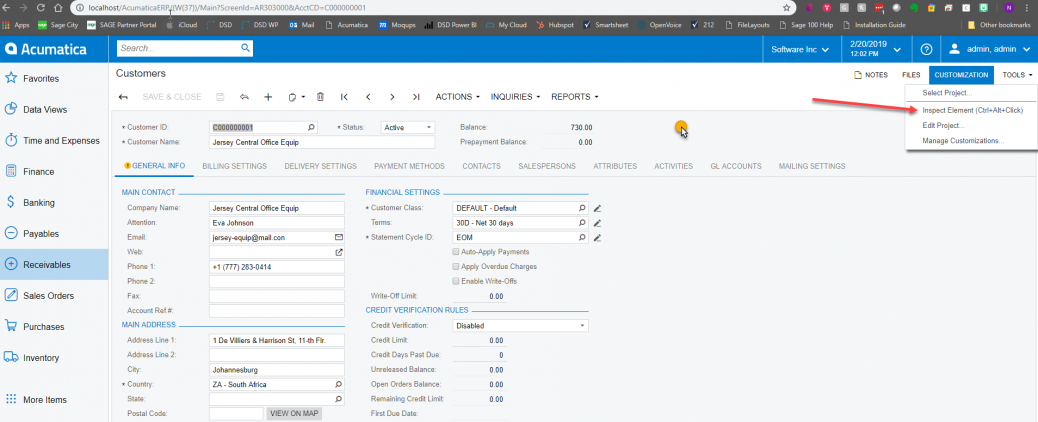 Customizing Acumatica Erp Adding A New Field To An Existing Screen Acu Connect